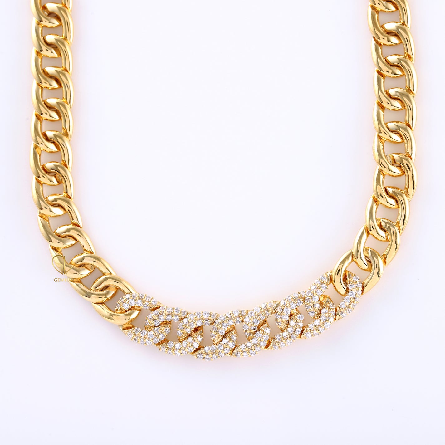 Lab Grown Cuban Link Hip Hop Chain - Gemluxjewels.com
